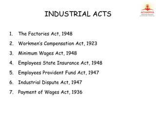 Labour, industrial and tax laws | PDF