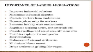 Labour law.pptx | Industrial Property | Real Estate