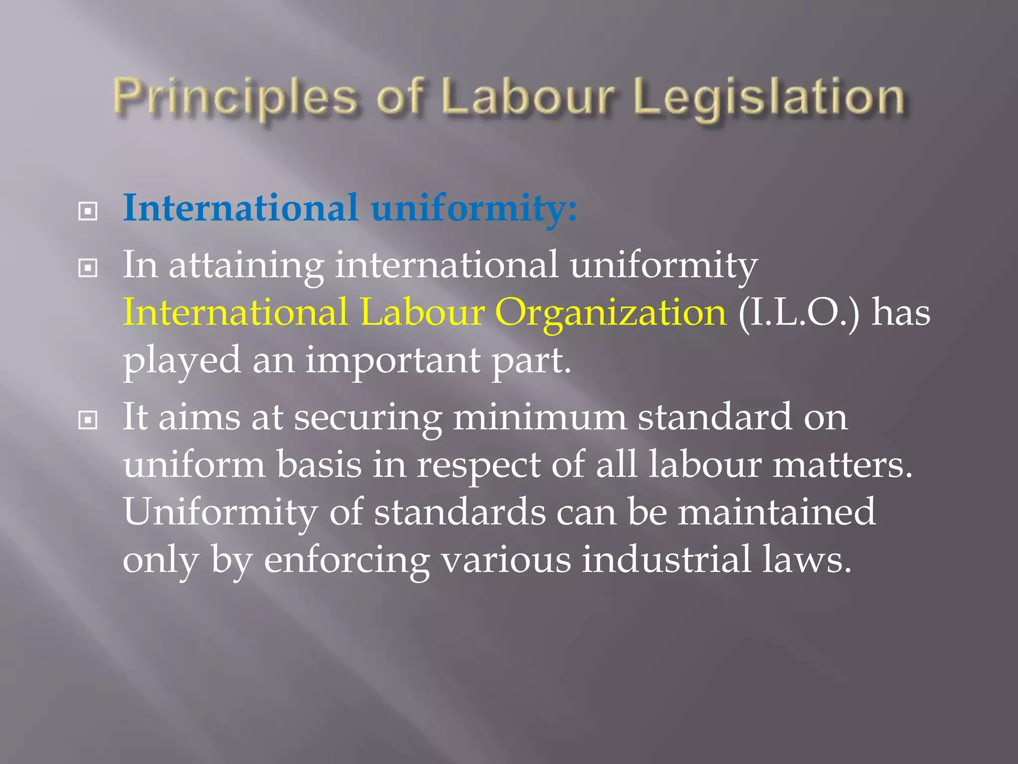 Labour law i | PPTX