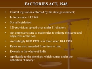 labour law and factories act.PPT