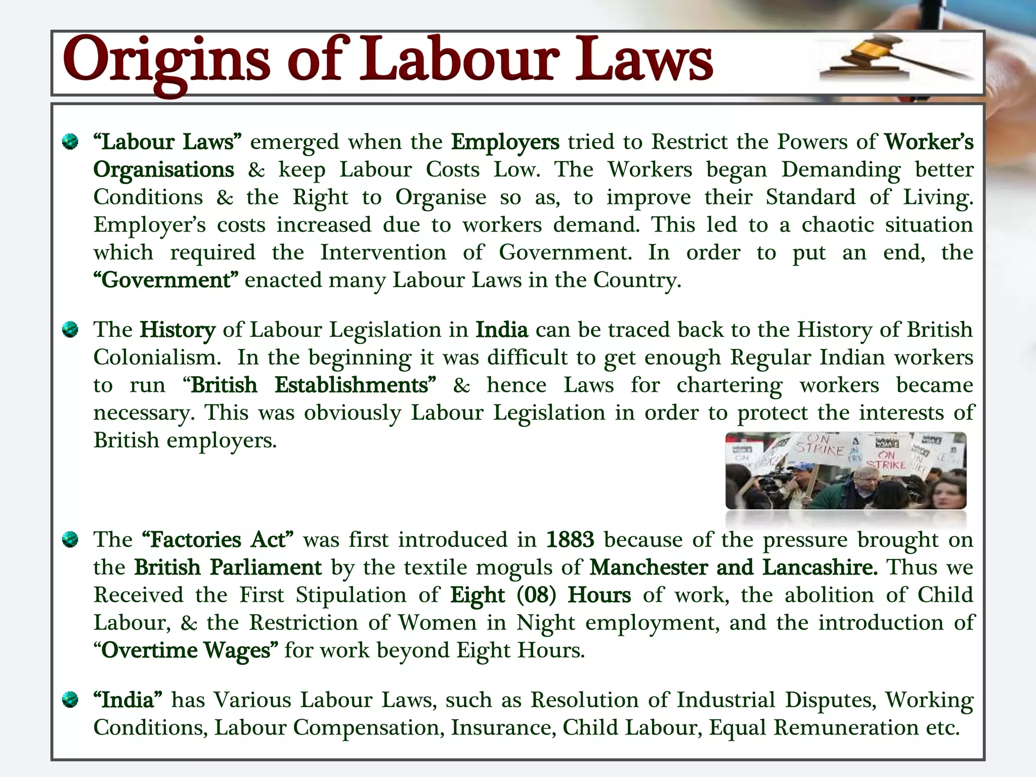 Labour law chapter 1 | PDF