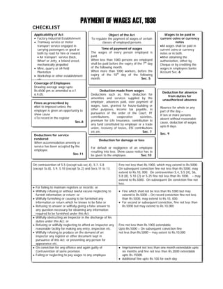 Labour law checklist | PDF