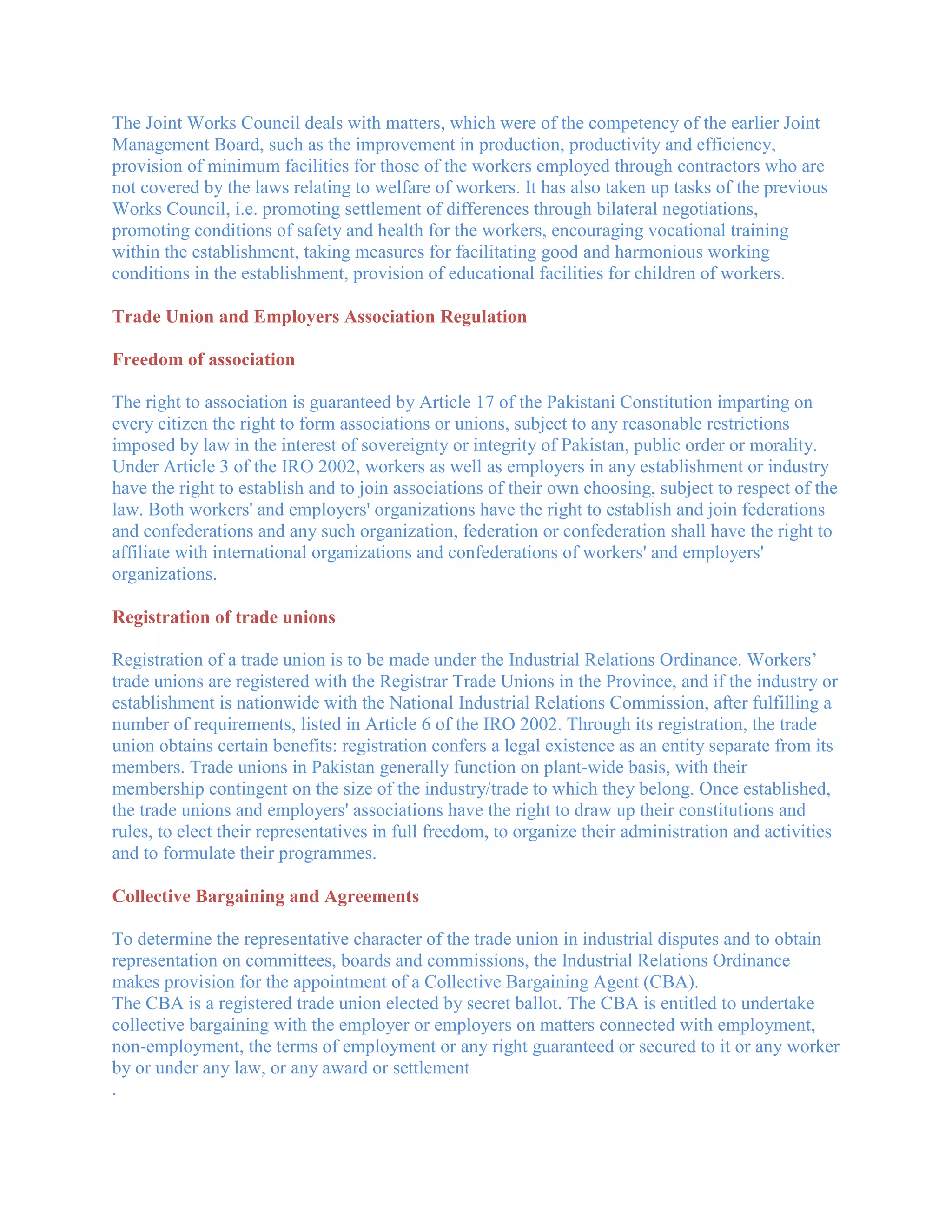 Labour Law Pakistan | PDF