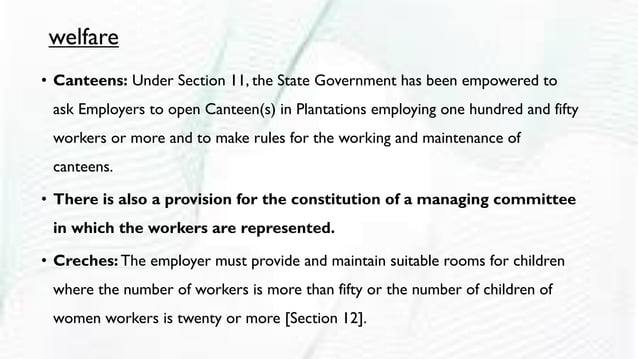 the plantation labour act , 1951 | PDF | Daycare and Pre-School | Parenting