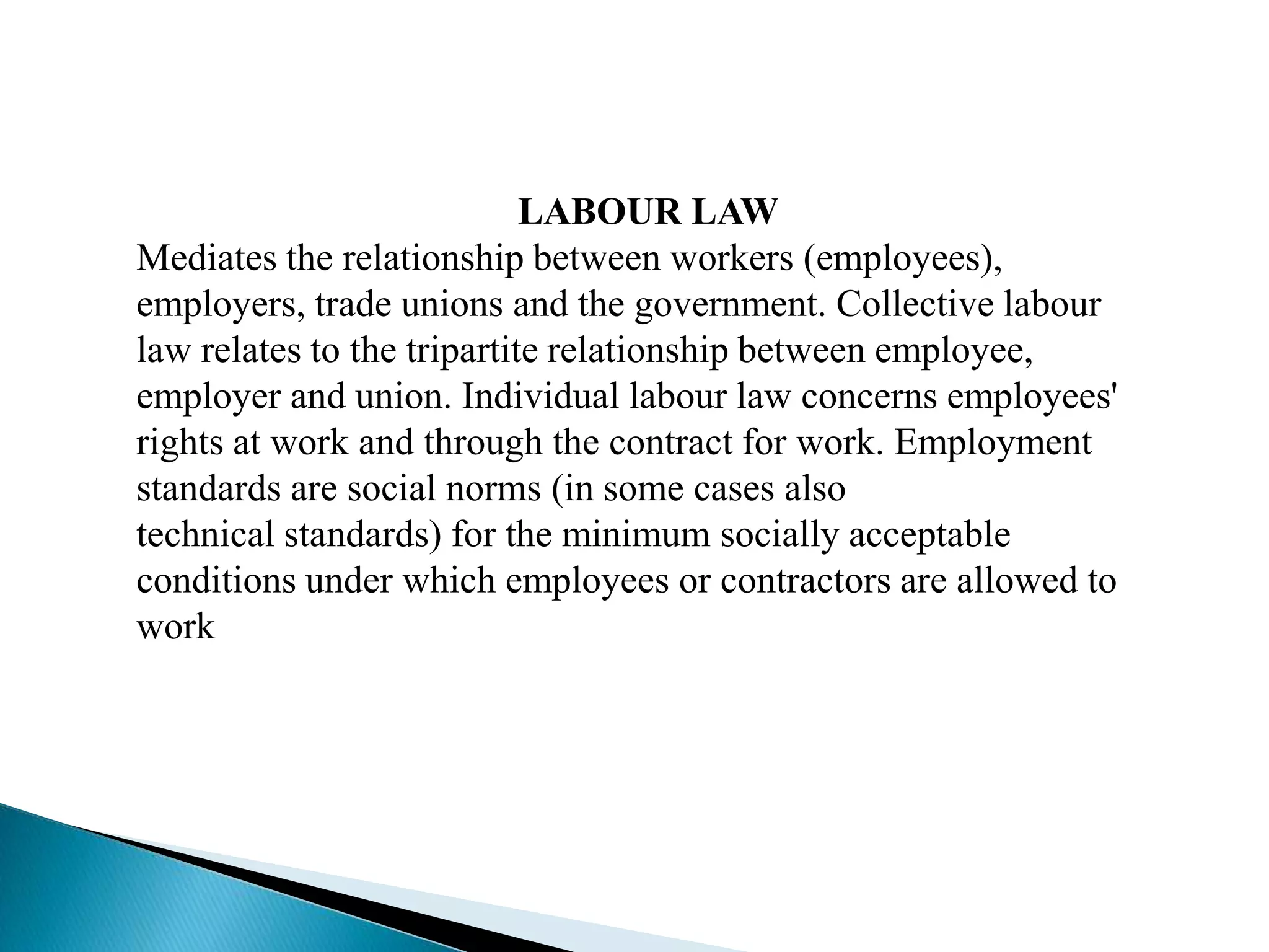 Labour law presentation | PPTX