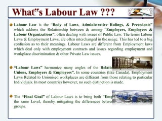 various Labour Laws in Construction Companies | PPTX