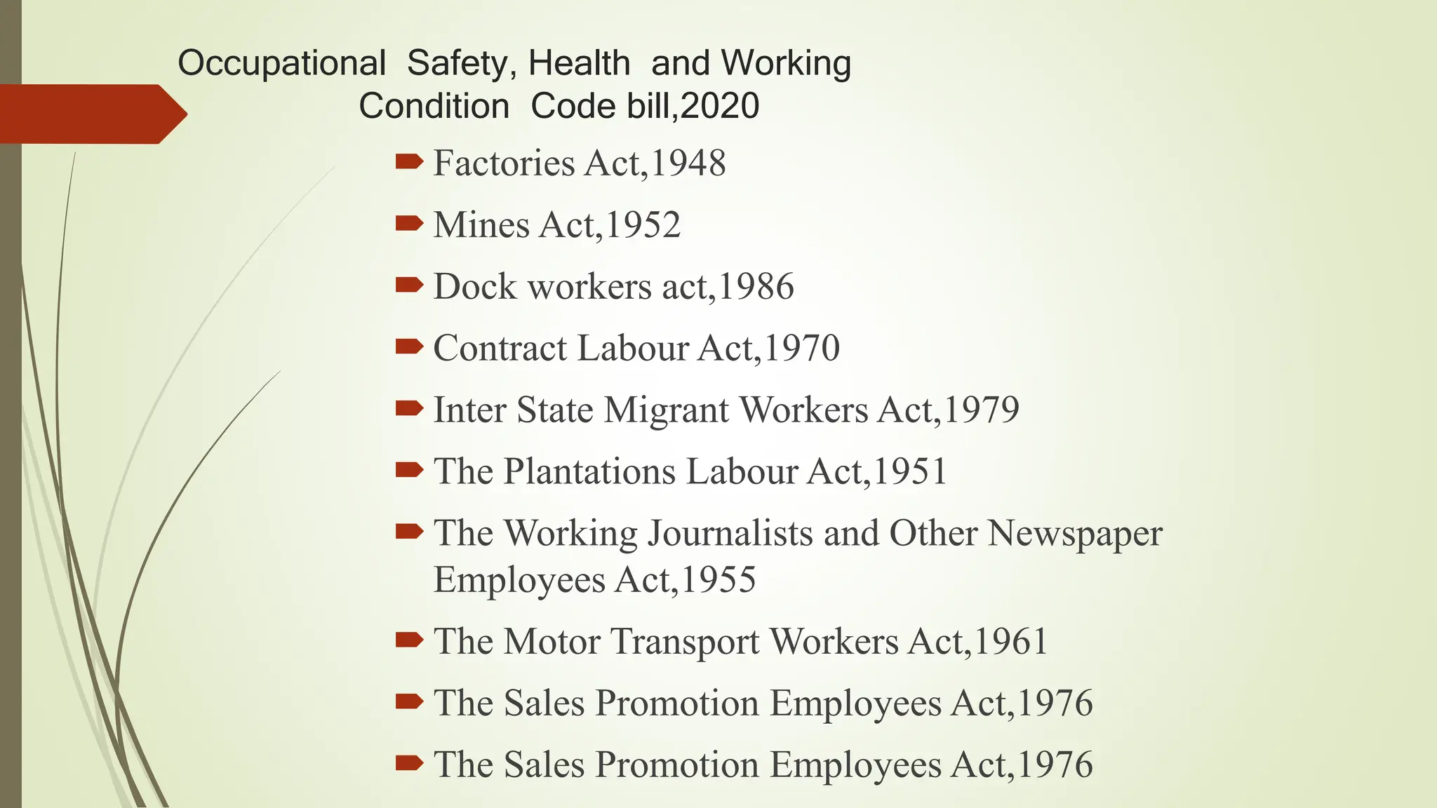New Labour Law Codes and Corresponding Laws it Will Consume.pptx