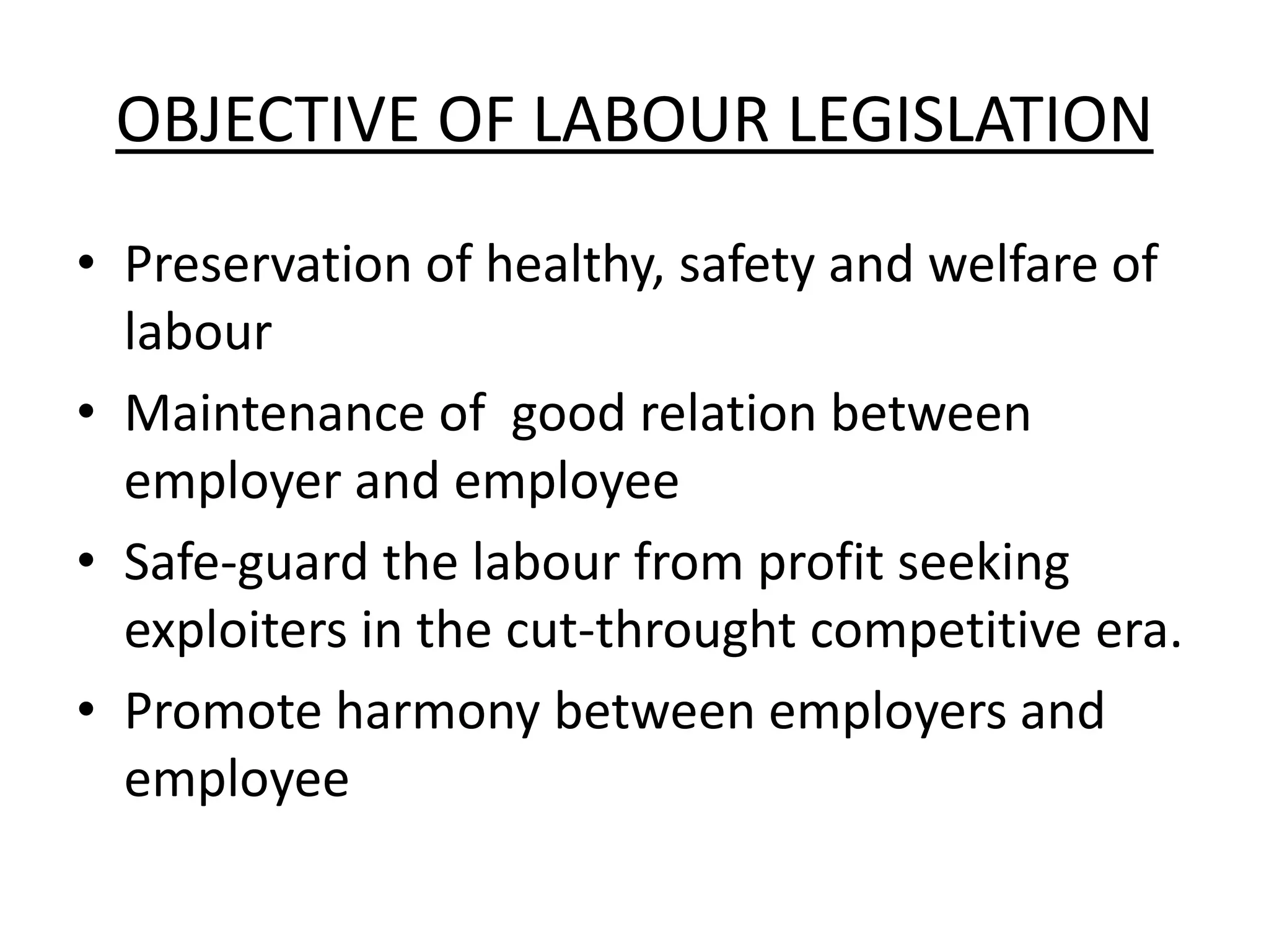 Labour legislation | PPTX