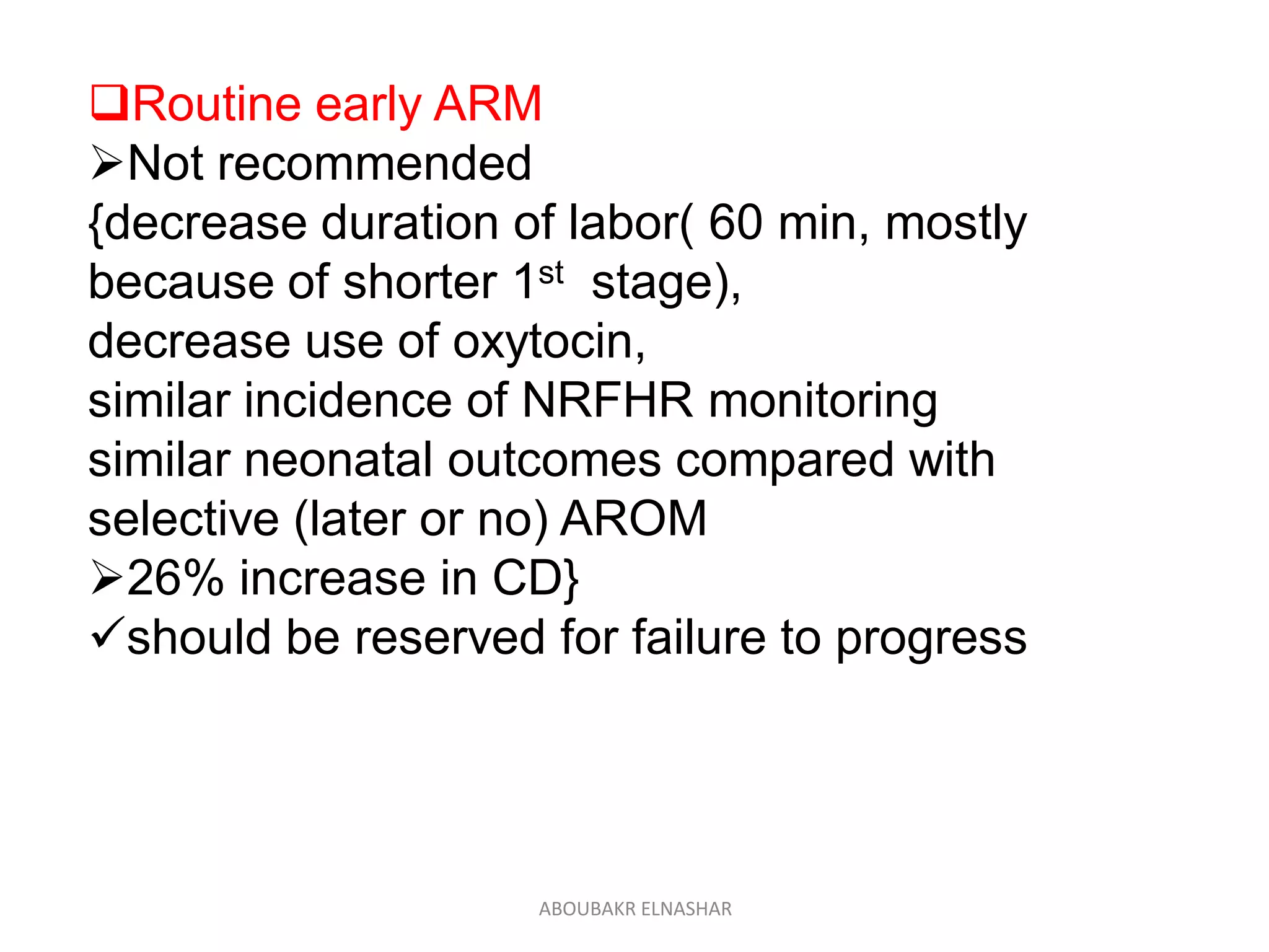 Management of normal labour | PDF