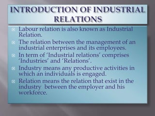 Labour Management Relations Ppt Pptx