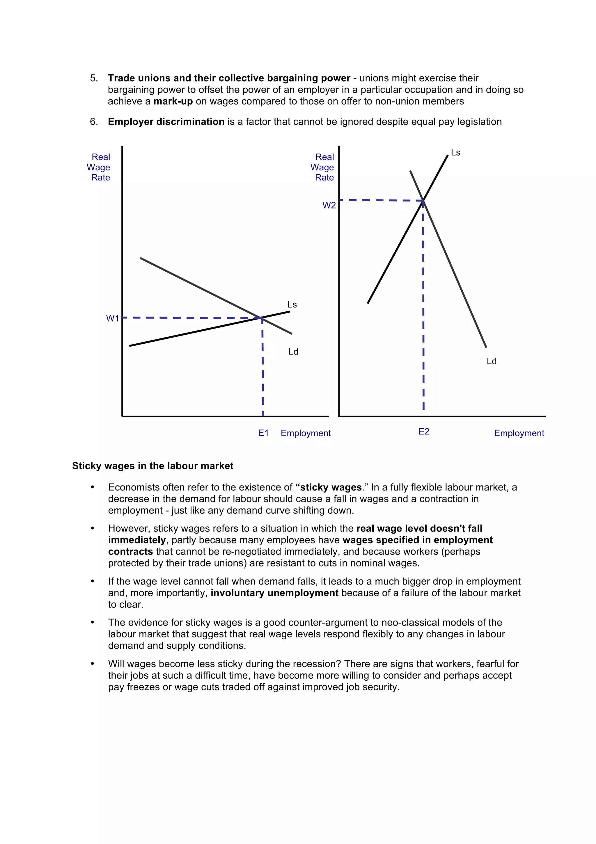 Labour Market Economics Revision Notes | PDF