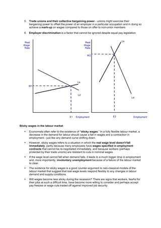 Labour Market Economics Revision Notes | PDF