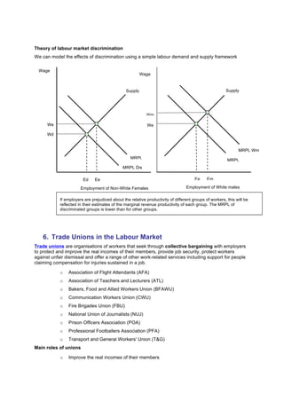Labour Market Economics Revision Notes | PDF