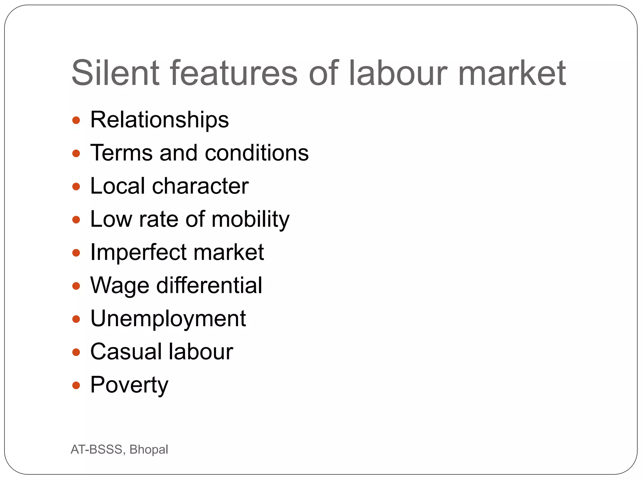 Labour market in india | PPTX
