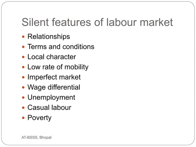 Labour market in india | PPTX