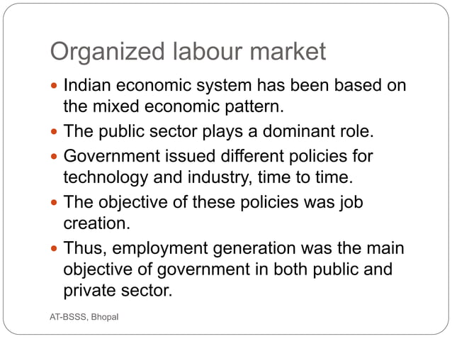 Labour market in india | PPTX