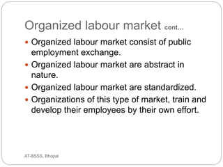 Labour market in india | PPTX