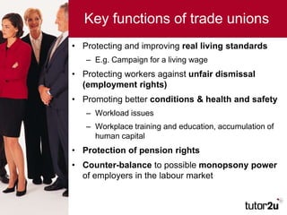 Labour market (trade unions) | PPTX | Job Market | Economy