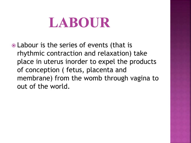 Mechanism of labour | PPT