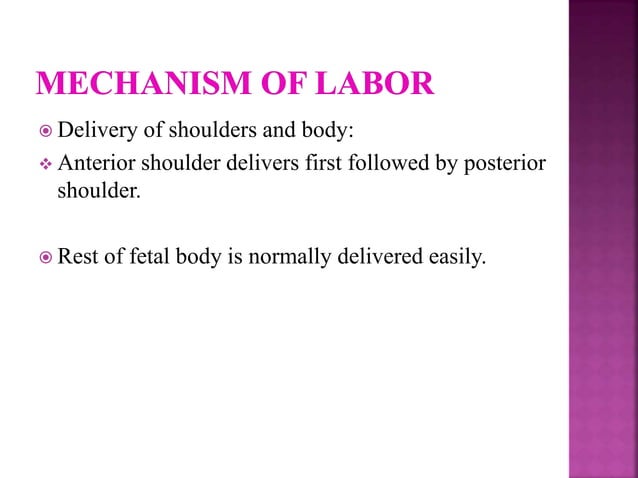 Mechanism of labour | PPT