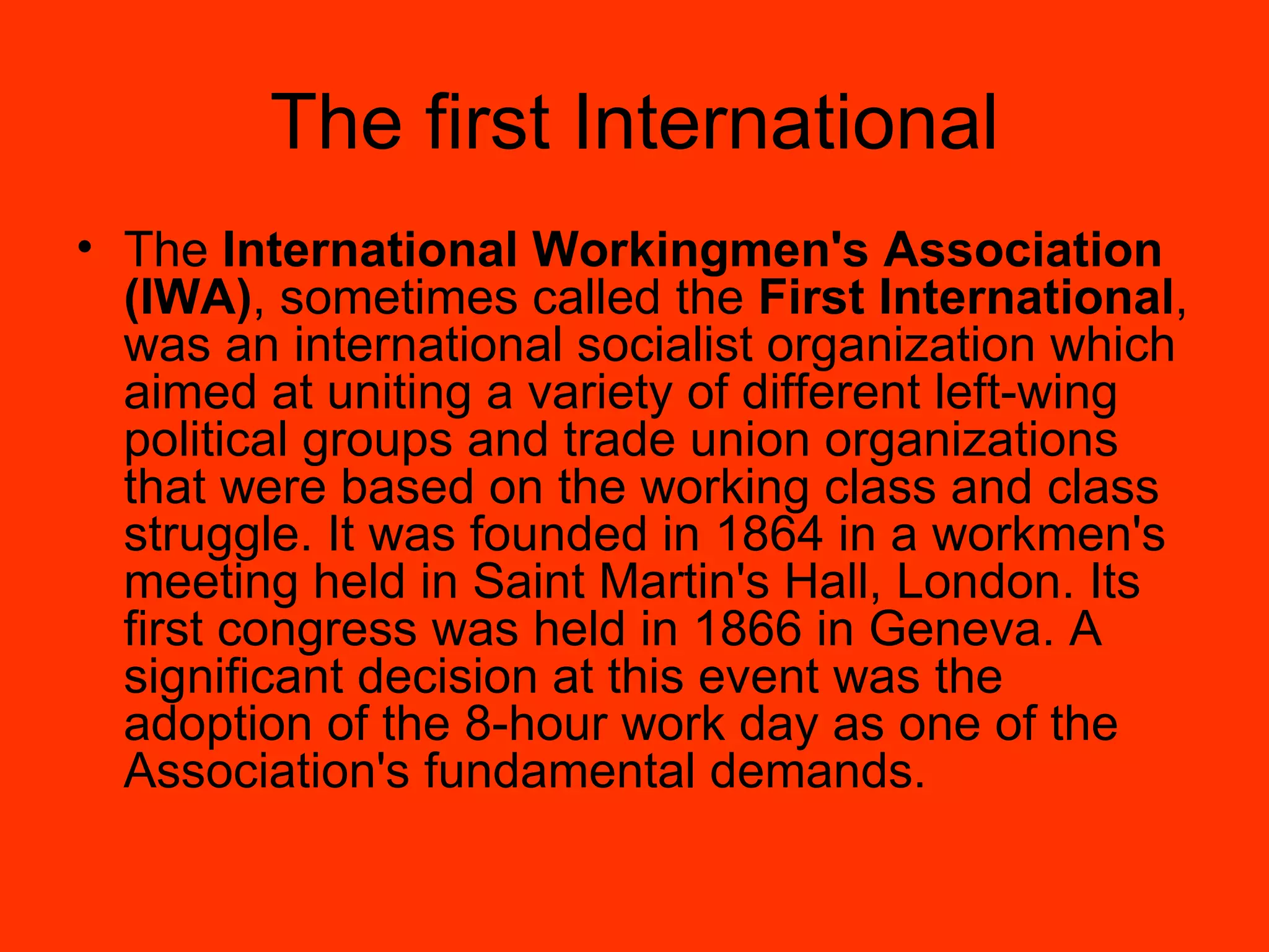 Labour movement | PPT