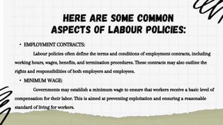 Labour policies and legislation for FSMD.pptx | Government Support and ...