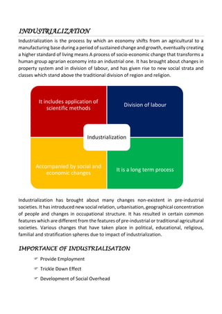 Labour problem,industrailization, uranization | PDF