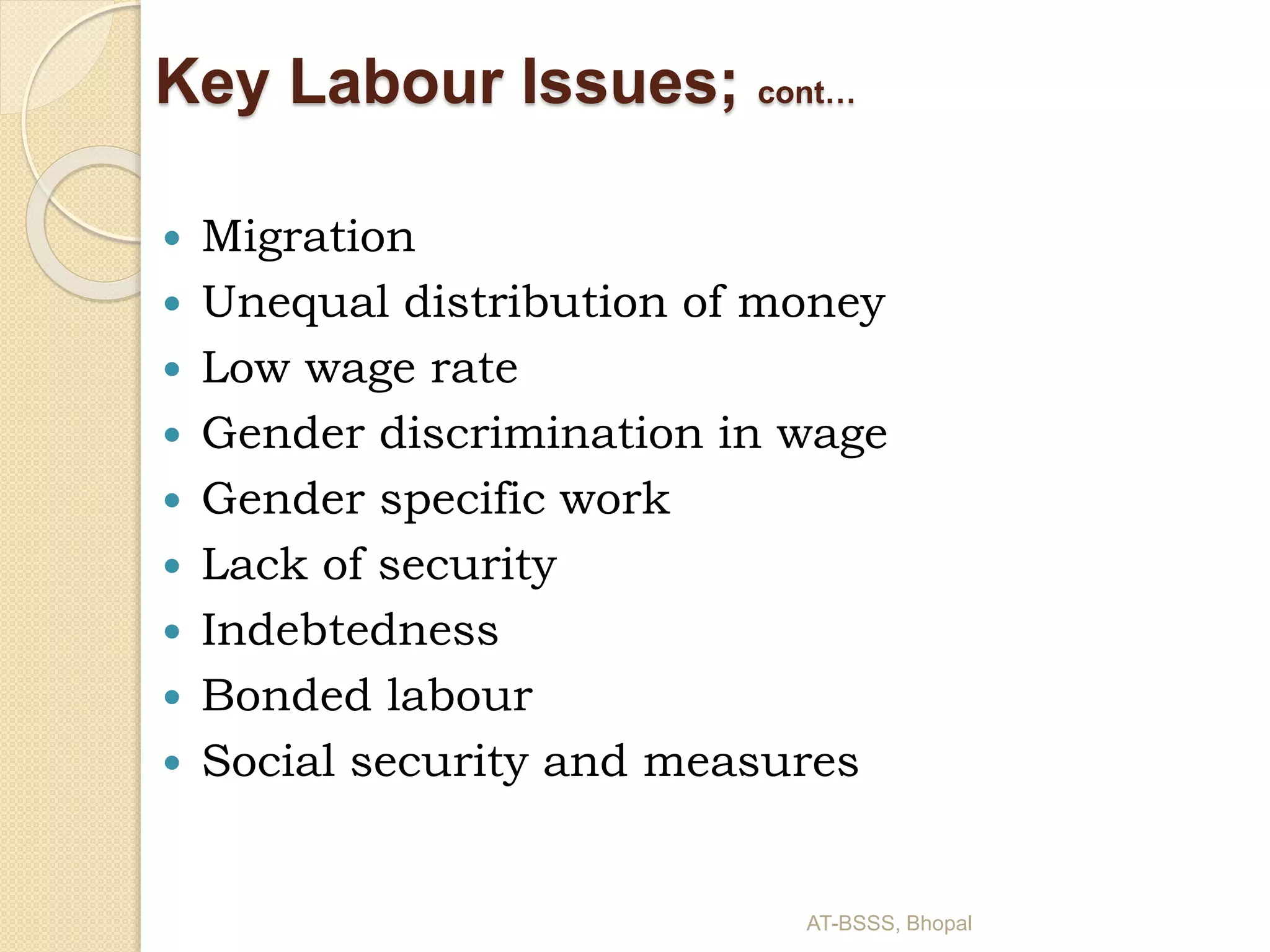 Labour problems in india | PPTX