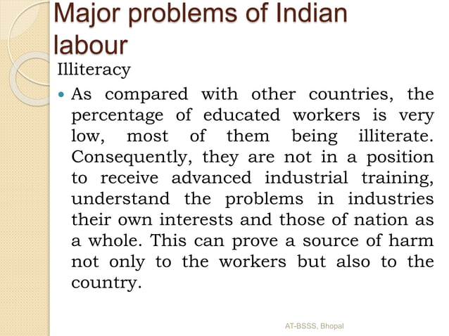 Labour problems in india | PPT