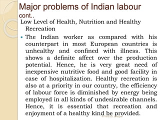 Labour problems in india | PPTX