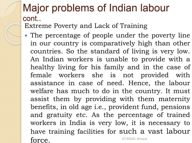 Labour problems in india | PPTX | Debated Sensitive Social Issues ...