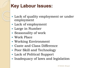 Labour problems in india | PPTX