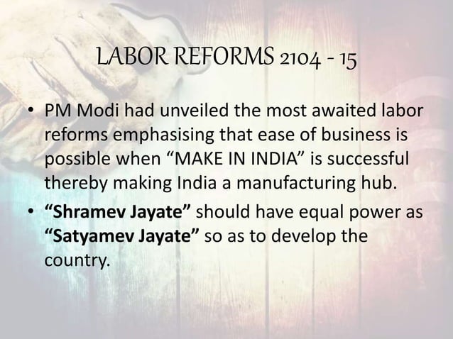 Labour reforms ultimate | PPT