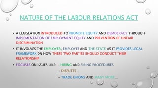 Labour relations act | PPTX