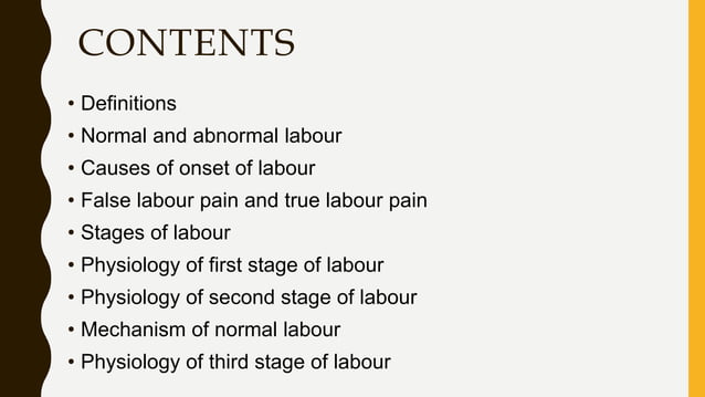 Labour, Stages and its Physiology in obg | PPT | Pregnancy ...