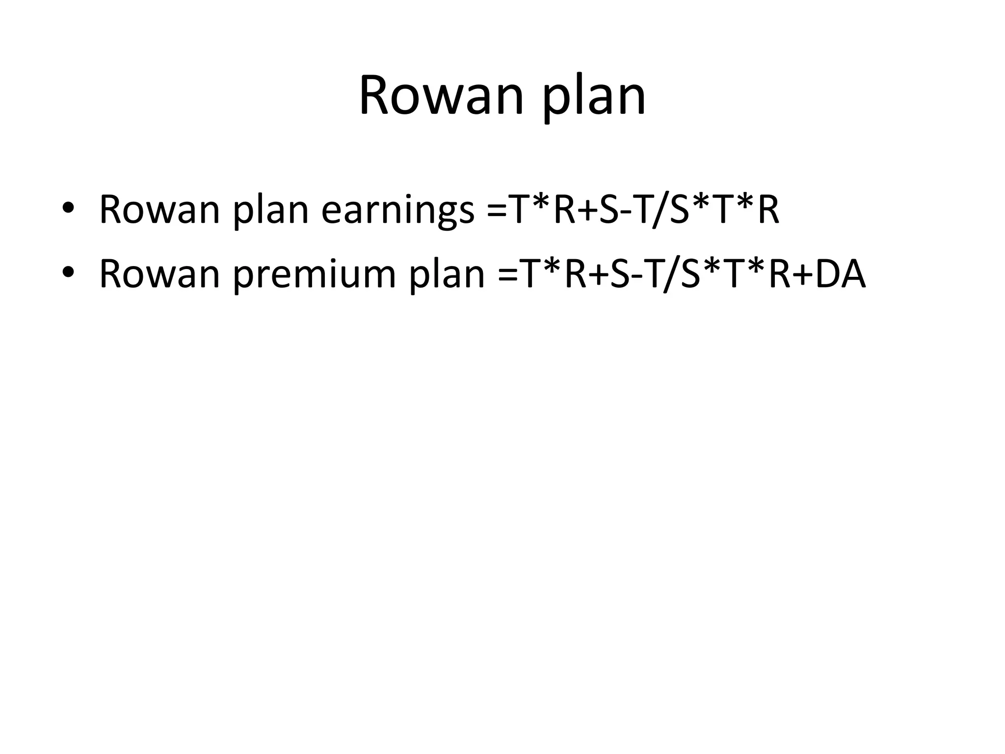 Labour Turnover - Halsey and Rowan Plan | PPTX