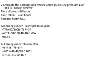 Labour Turnover - Halsey and Rowan Plan | PPTX