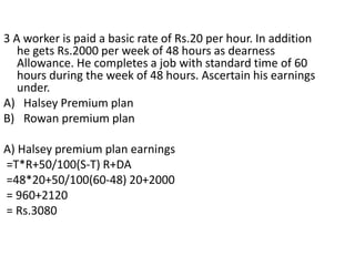Labour Turnover - Halsey and Rowan Plan | PPTX