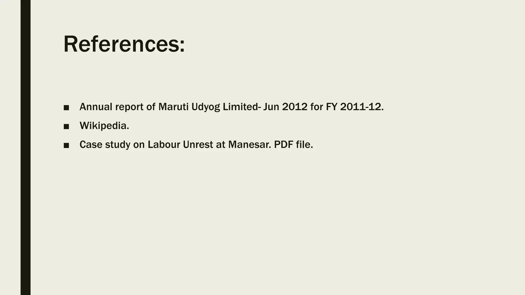 Labour unrest at manesar, plant of maruti suzuki | PPTX