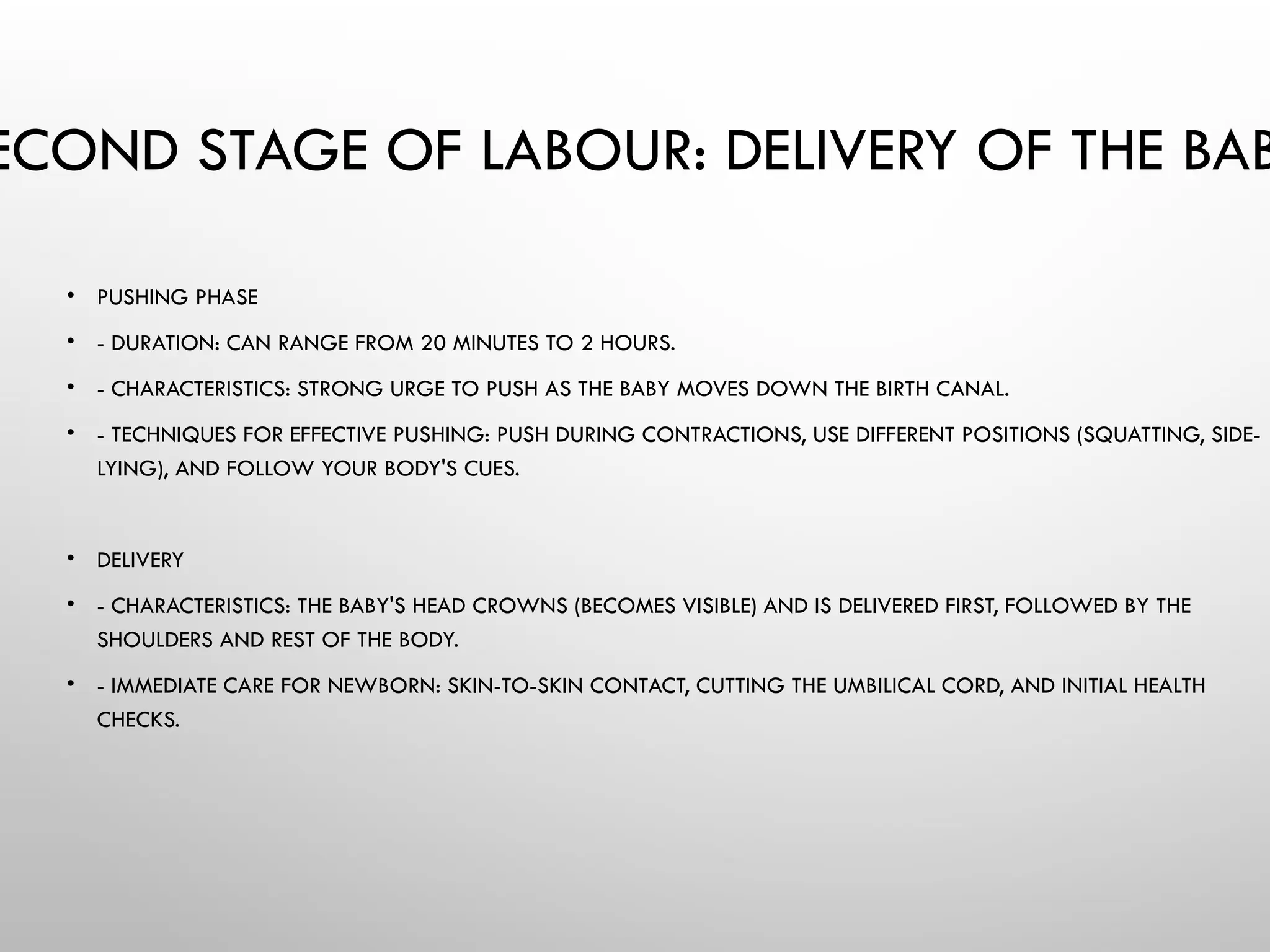 Labour Unveiled - Stages of normal labour | PPTX | Pregnancy ...