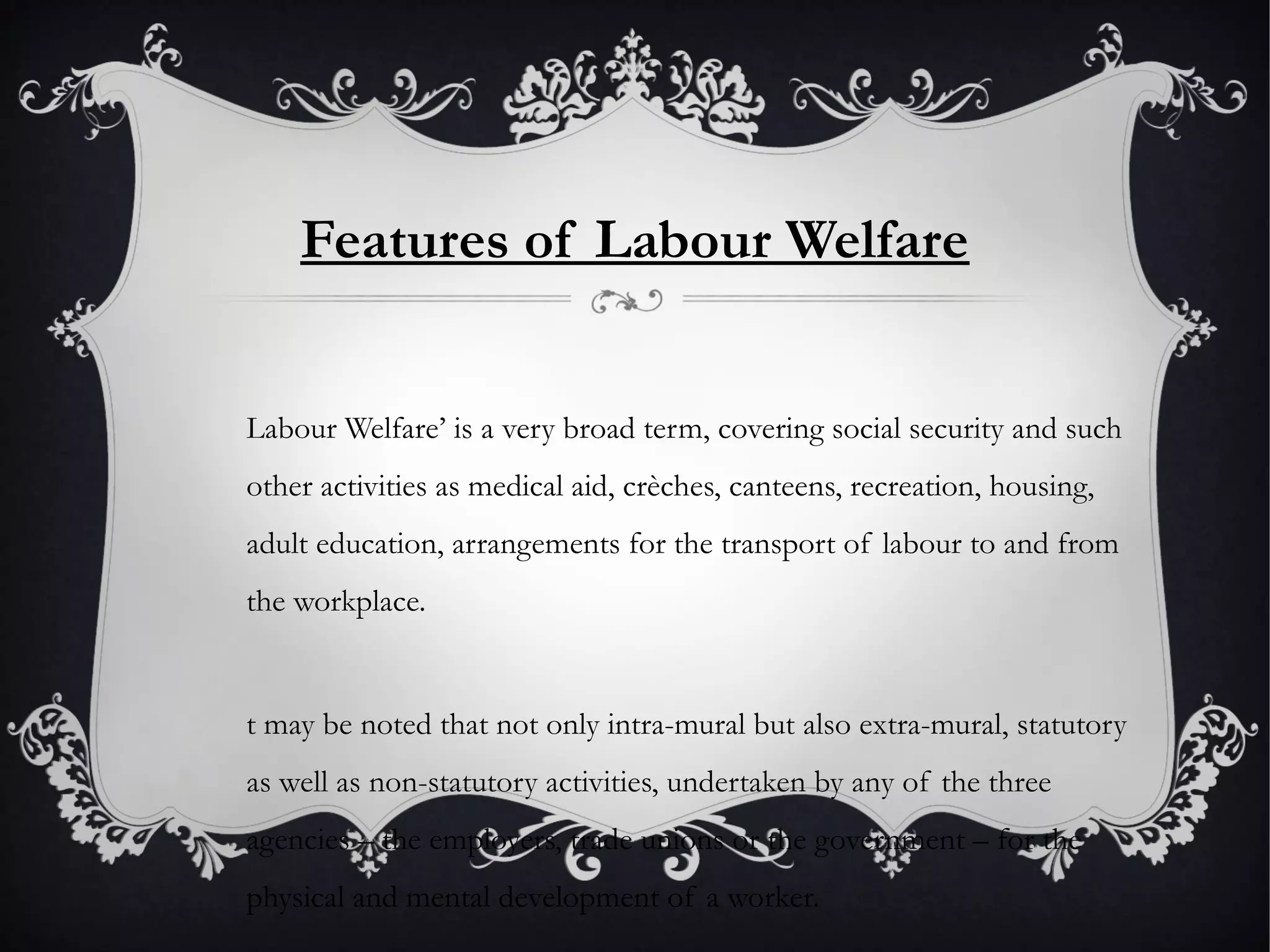 Labour welfare | PPT