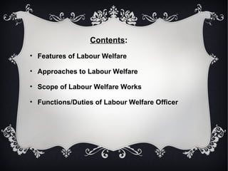 Labour welfare | PPT