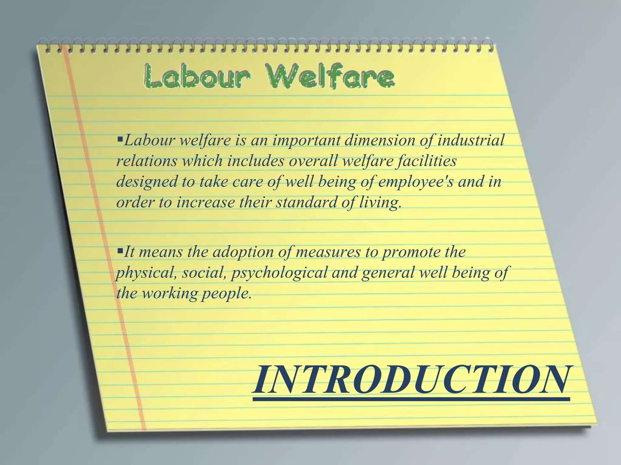 Labour welfare | PPTX