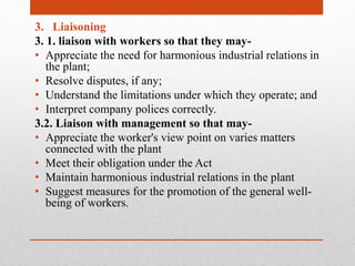 Labour welfare officer roles & responsibility | PPTX