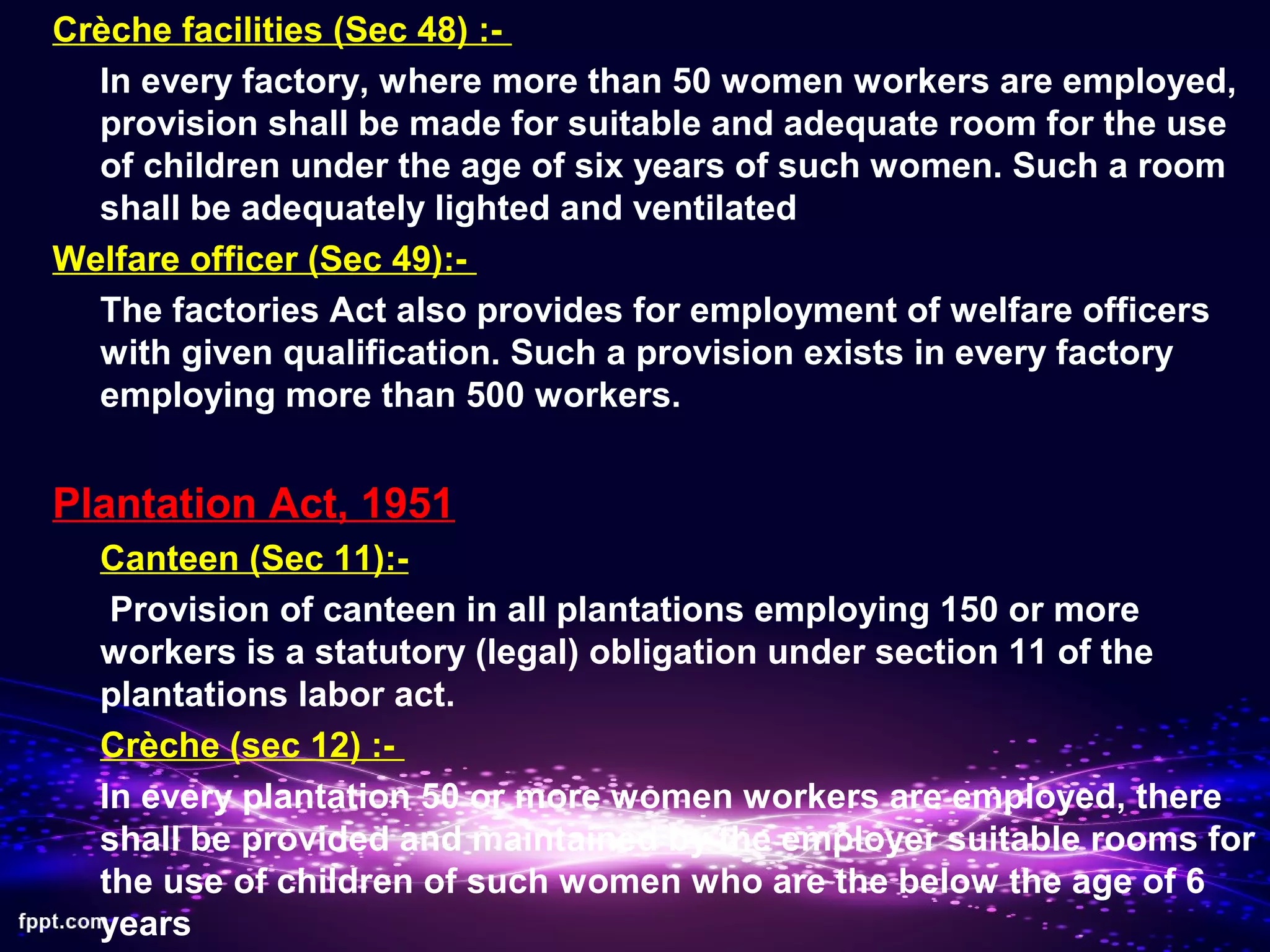 Labour welfare schemes | PPT