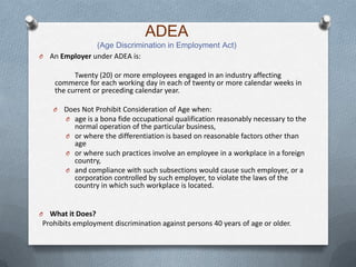 Labout and employmenr discimination law | PPT