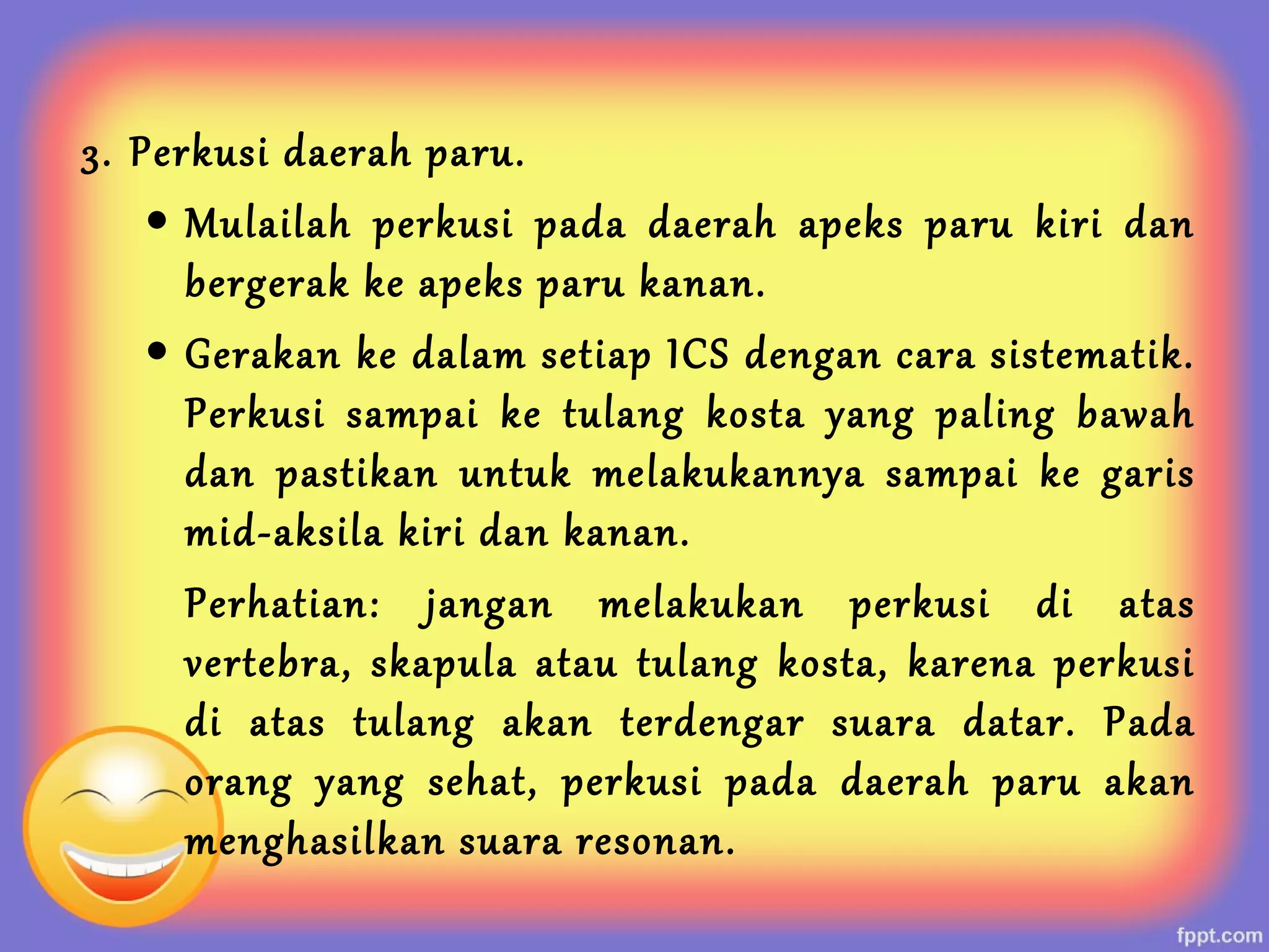 Pemeriksaan Fisik Sistem Pernapasan' | PPT