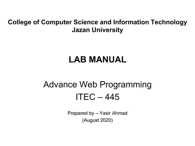 LAB PHP Consolidated.ppt