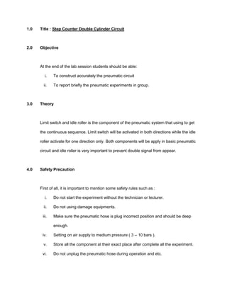 Lab pneumatic 2 | PDF | Physics | Science