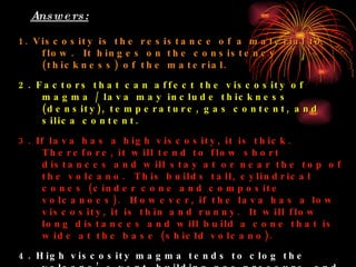 Lab Power Point For Plp Analysis Of Magma Viscosity | PPT